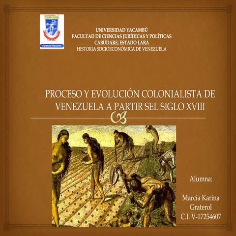 Proceso y Evolución Colonialista de Venezuela | PPTX