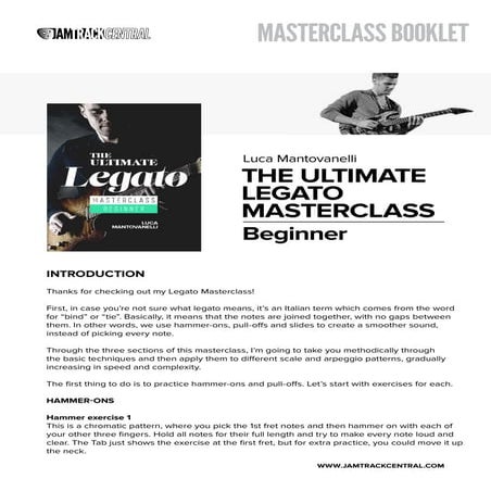Lm legatomasterclass beg_masterclass | PDF