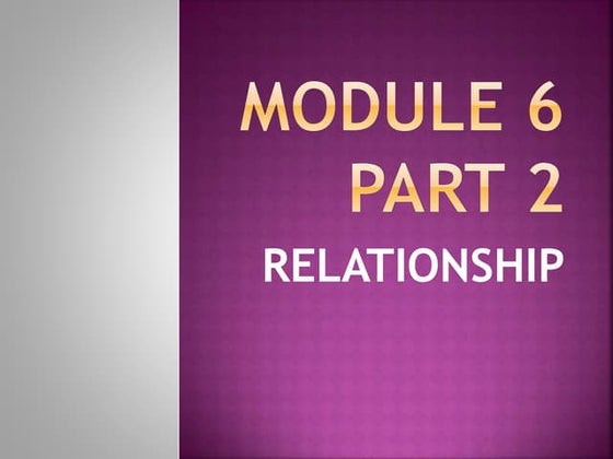 Choose Respect Relationship Spectrum With Sample Story | PDF