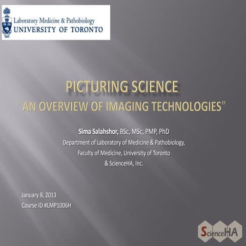 Picturing Science: An overview of Imaging Technologies | PDF