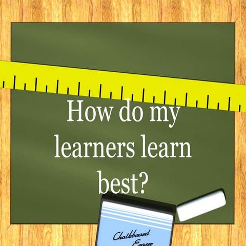 How do my learners learn best? | PPT