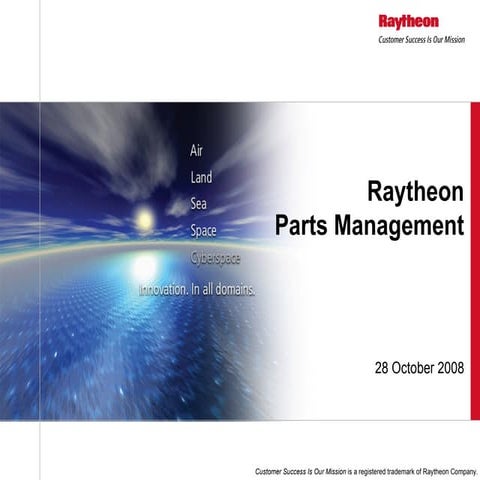 LM Raytheon Parts Management 151030 enabled | PPT