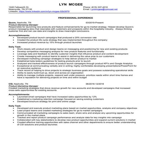 Lm resume 2019 | DOC