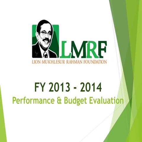 Lmrf fy 2013 14 evaluation | PPT