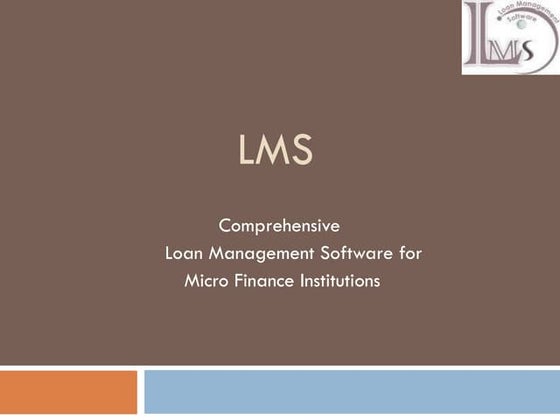 Presentation on Loan Management System | PPT