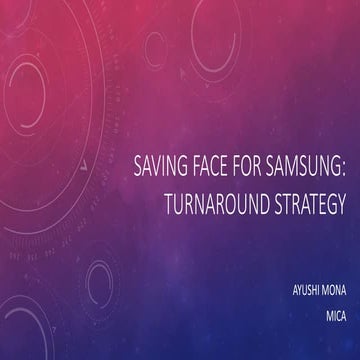 Samsung PR Strategy | PPTX