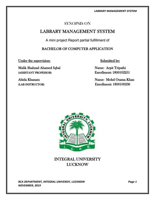 Library Management System Project in C | PPT