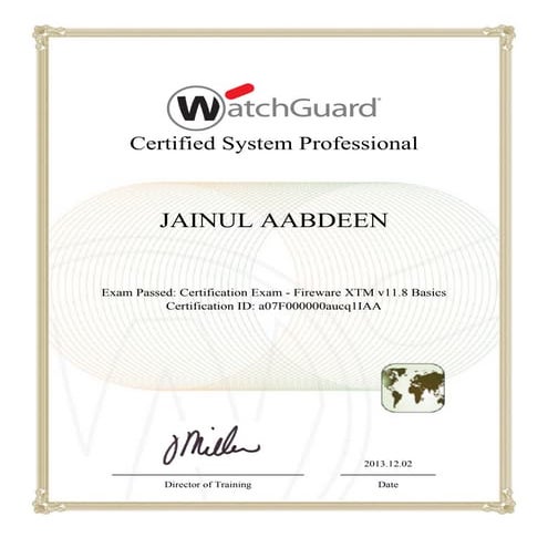 Watchguard certified System Professional | PDF | Vocational Training | Careers