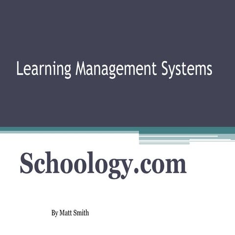 Schoology tutorial | PPT
