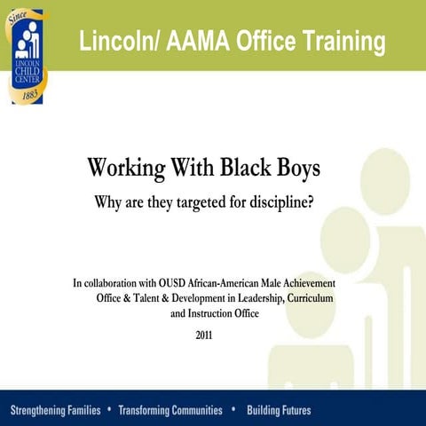 Working With Black Boys in Schools | PPT
