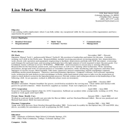 Lm ward resume 2015 | DOCX