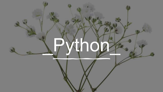 introduction to Python (for beginners) | PPTX