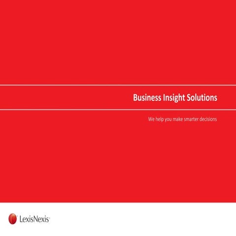 LexisNexis Publisher brochure | PDF