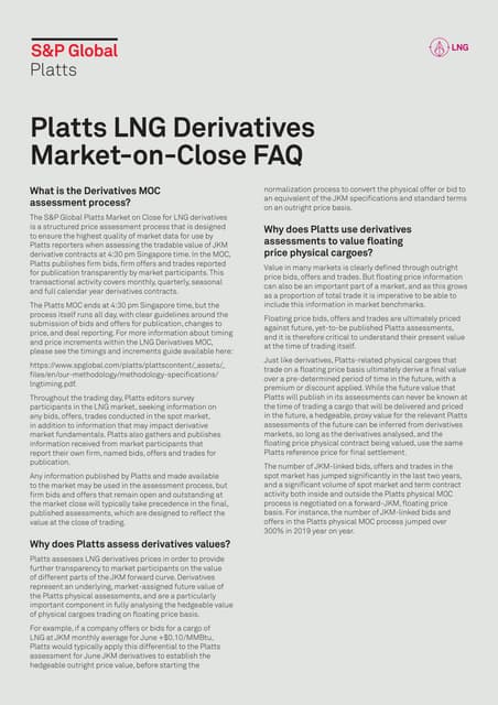 Platts Oil Pricing and MOC Methodology Explained | PDF