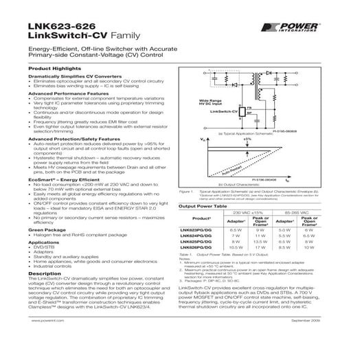 Original Power Supply IC LNK626PG LNK626P LNK626 DIP-7 New Power ...