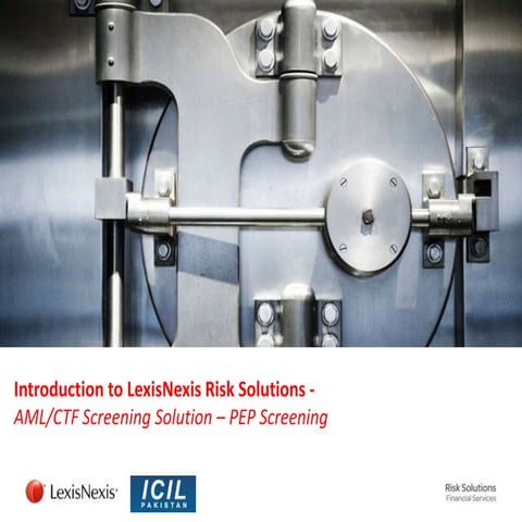 Introduction to Lexisnexis Risk Solutions | PPTX