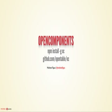 OpenComponents | PDF