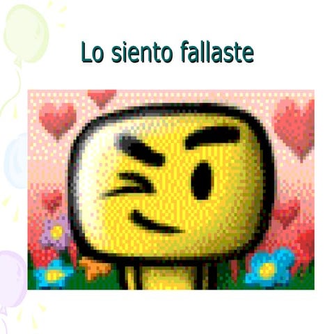 Lo Siento Fallaste | PPT