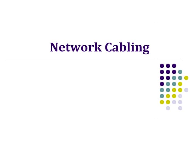 TLE 10 (ICT): LAN Cabling | PPTX