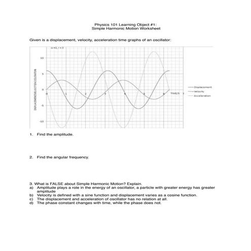 Physics 101 Learning Object #1 | PDF