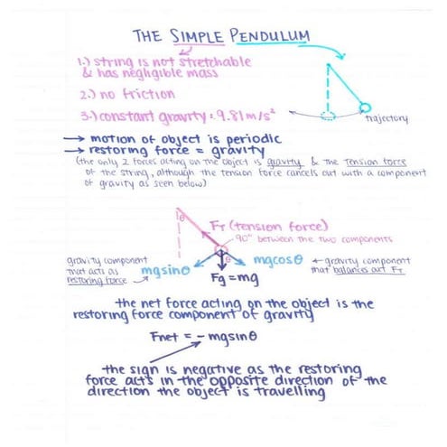 The Simple Pendulum | DOCX