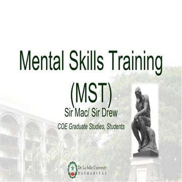 Intro to Mental Skills Training | PPTX