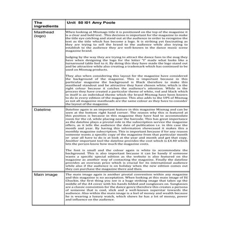 Mojo magazine analysis | PPTX