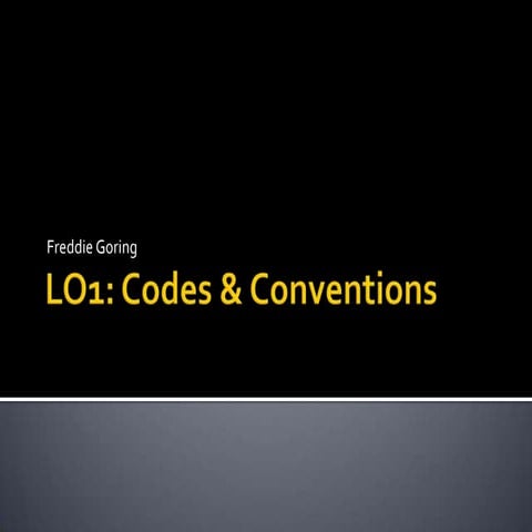 Understand codes, conventions, styles and structures | PPTX