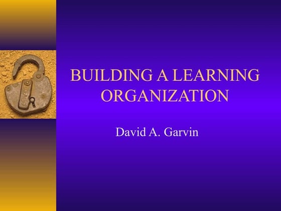 Organisational learning | PPT