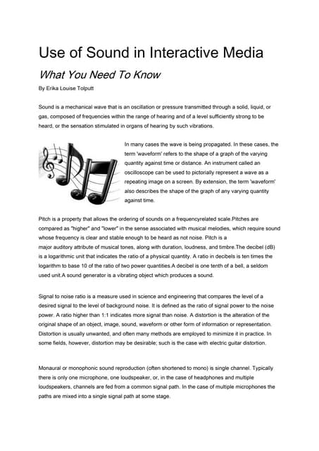 Digital interactive media | PPTX | Computing | Technology & Computing