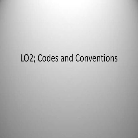 codes and conventions | PPTX