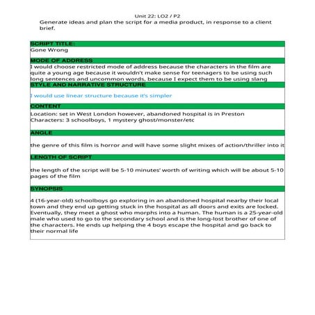 LO2 NR FORMAT GONE WRONG SCRIPT DESCRIPTION | DOCX