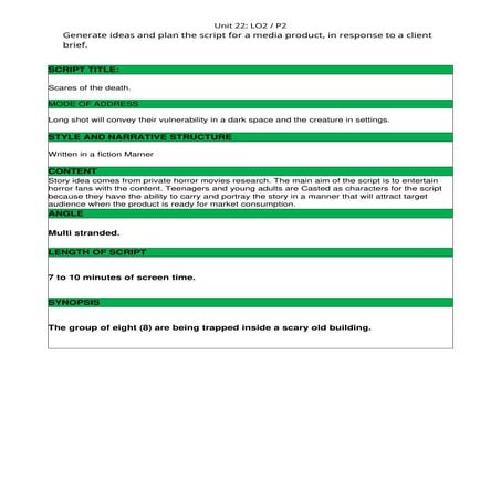 LO2 P2 WORKSHEET FOR MEDIA SCRIPT PLANING2024 | DOCX