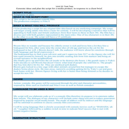 Script writing for level 1 | PPTX