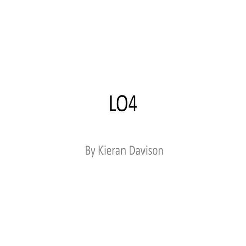 LO4 Presentation | PPT