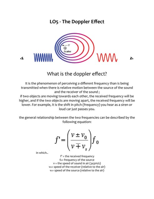 The Doppler Effect | PDF | Physics | Science