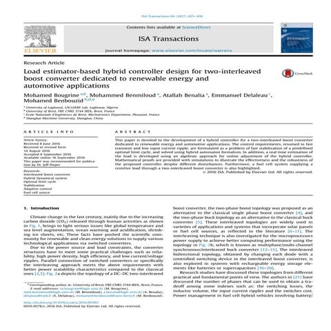 Load Estimator Based Hybrid Controller Design For Two Interleaved Boost 6143