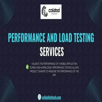 Load And Performance Testing Services For Mobile Applicationspptx