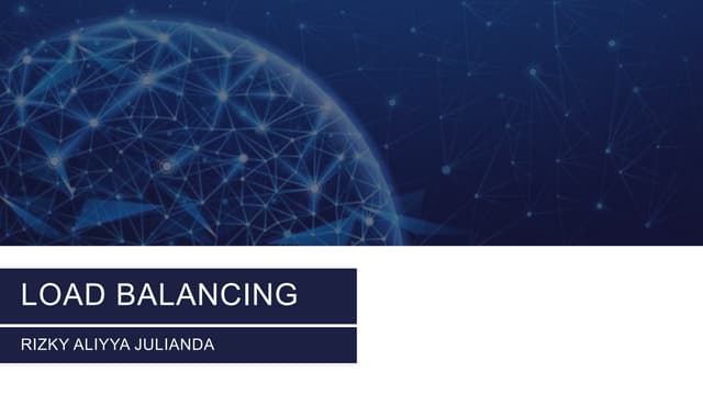 Load Balancing Menguunakan Router Mikrotik Ppt