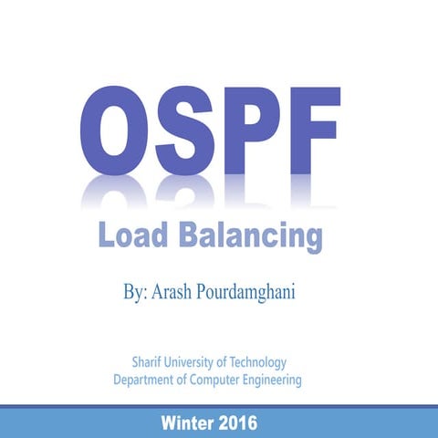 Load balancing in OSPF | PPTX