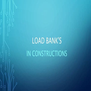 Load banks | PPTX