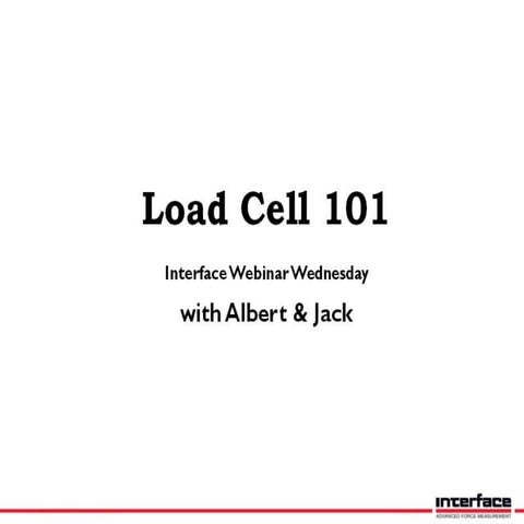 Load Cell 101 Webinar Slides | PPT