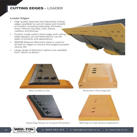 Cutting Edges - Loader Edges | PDF