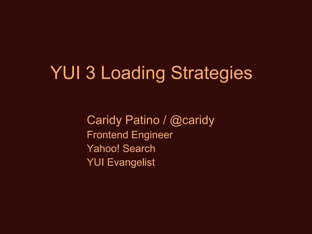 JS Loading strategies | PPT JS Loading strategies | PPT