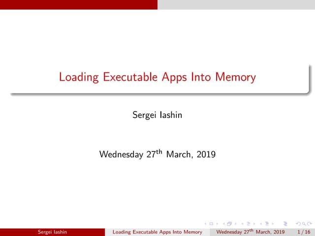 Loading Executable Apps Into Memory Ppt 2464