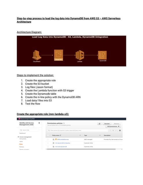 Load Log Data into DynamoDB | PDF Load Log Data into DynamoDB | PDF