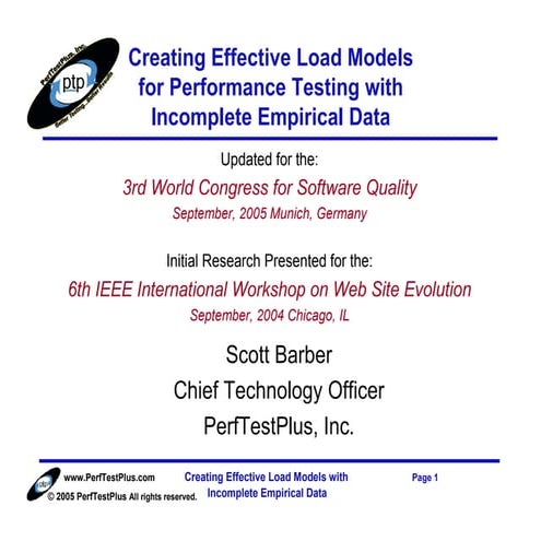 Load models ppt | PDF