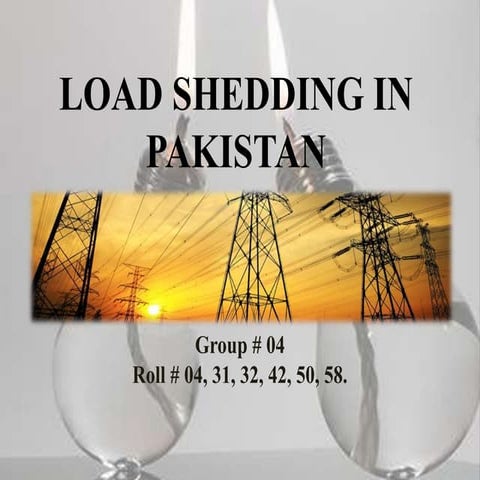 Load Shedding | PPTX