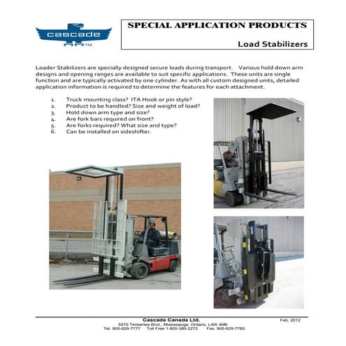 Load Stabilizer Guide R0 | PDF