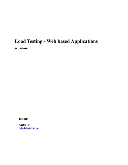 Load Testing Web Based Applications Pdf Web Development Internet 0697